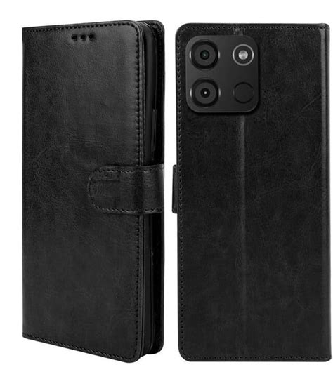 Fastship Magnetic Case Faux Leather Flip Cover Compatible Model For Itel A Lc Itel A S