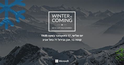 Maya Hessing On Linkedin Microsoftildc Winteriscoming Microsoftlife