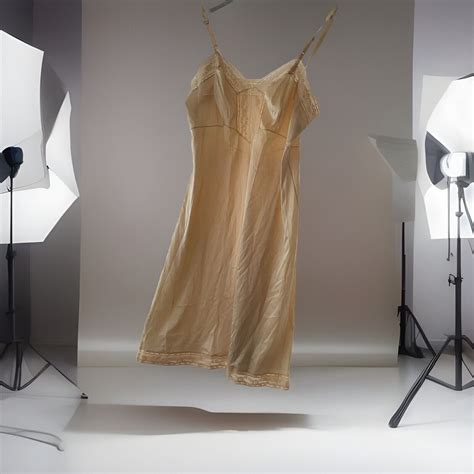 Vanity Fair Beige Full Slip Vintage Vanity Fair Lace… Gem