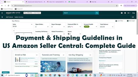Payment And Shipping Guidelines In Us Amazon Seller Central Complete