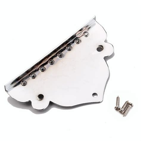 Triangle Plated 8 String Mandolin Guitar Tailpiece With Screws For