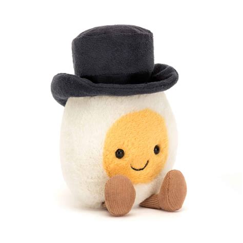 Jellycat Amuseable Knuffel Ei Bruidegom Boiled Egg Groom