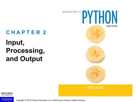 Gaddis Python 3e Chapter 02 Ppt 1ppt