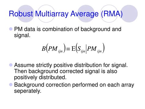Ppt Probe Level Data Normalisation Rma And Gc Rma Powerpoint