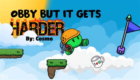 Thumbnail For Obby But It Gets Harder Art Gimkit Creative