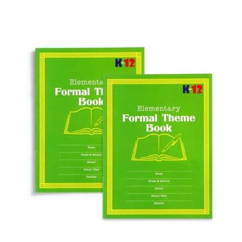 Formal Theme Book Elementary High School Assorted Brand Lazada Ph