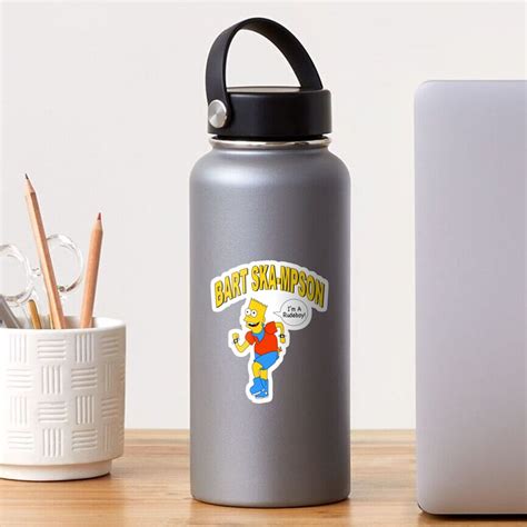 Bart Ska Mpson Sticker By Merle22weinberg Redbubble