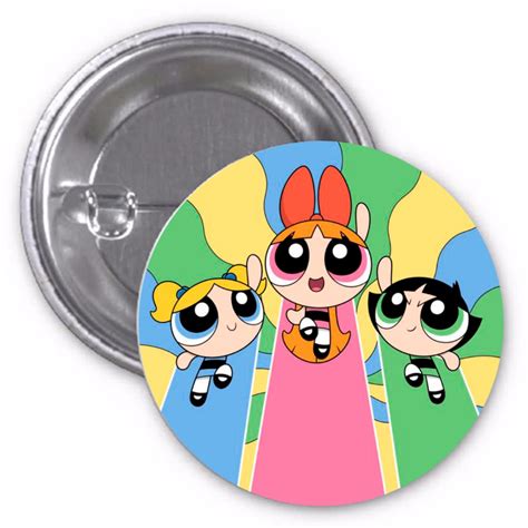 Botton As Meninas Super Poderosas Bottons Boton Botons Buton Butons
