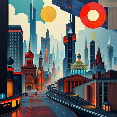 Retro Future Moscow Futuristic Moscow In Russian Futurist