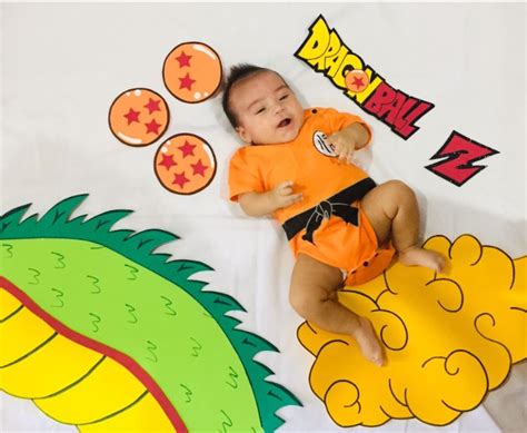Temática De Dragón Ball Z Fotos De Bebés De Meses Fotografia Bebes