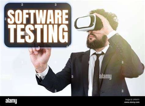 Text Sign Showing Software Testing Business Overview Activity To Check