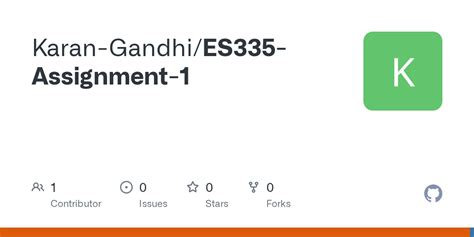 Github Karan Gandhies335 Assignment 1