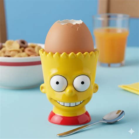 Bart Simpson Egg Cup By Smokeyblack74 Makerworld Download Free 3d Models