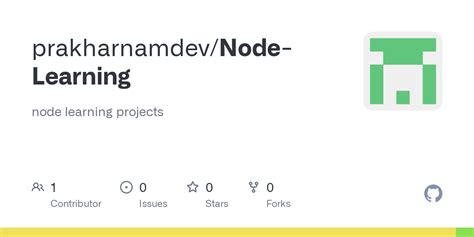 GitHub Prakharnamdev Node Learning Node Learning Projects