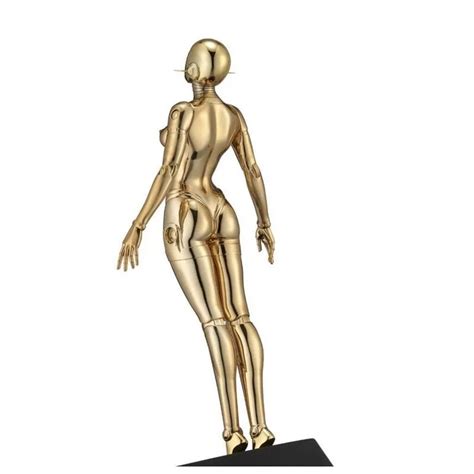 Hajime Sorayama Sexy Robot Floating Figure Gold Shoegamemanila