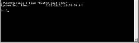 Determine Windows Server Last Boot Time Servername Active