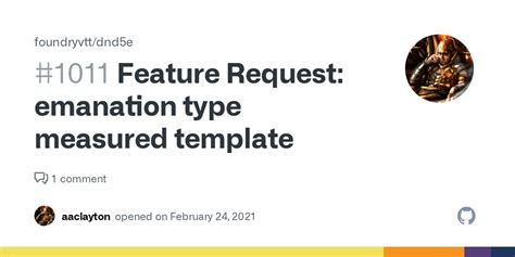 Feature Request Emanation Type Measured Template · Issue 1011