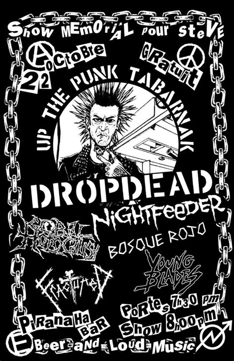 Pin By Benjamin Normandin On Montreal Punkmetal Concert Poster Band