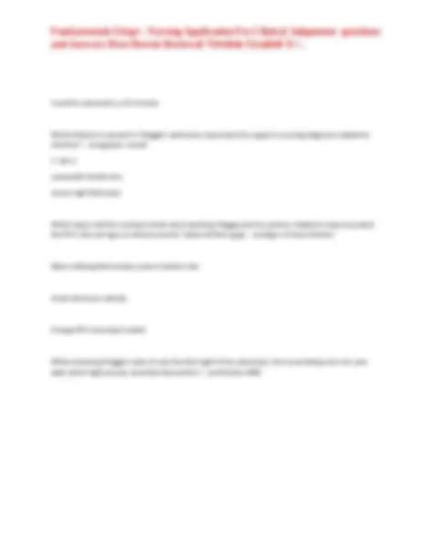 Fundamentals Edapt Nursing Application For Clinical Judgement