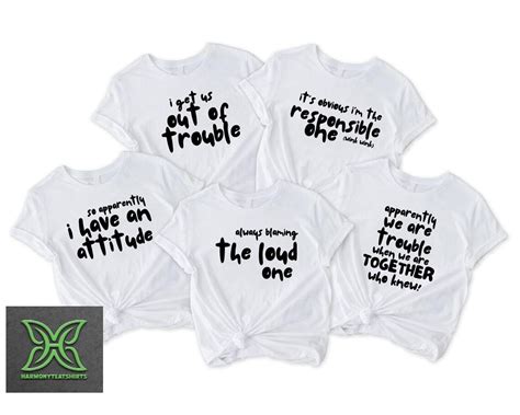 Custom Funny Friend Group Matching Tshirts Best Friends Crew Shirt