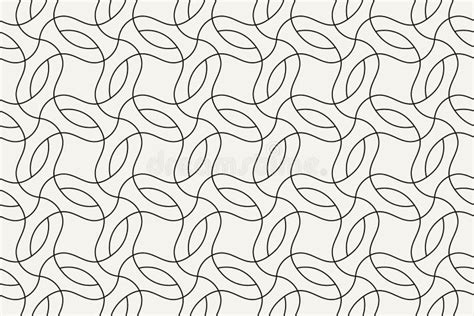 Geometric Seamless Pattern Vector Background With Abstract Line Texture Stock Vector