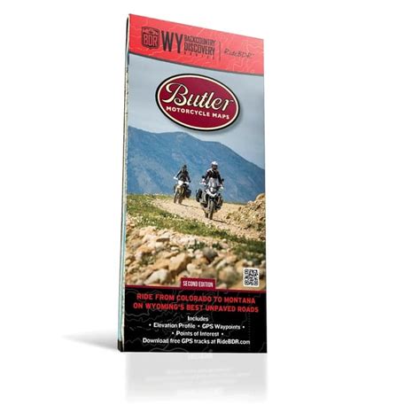Butler Maps Wyoming Backcountry Discovery Route Map Butwyomingbdr