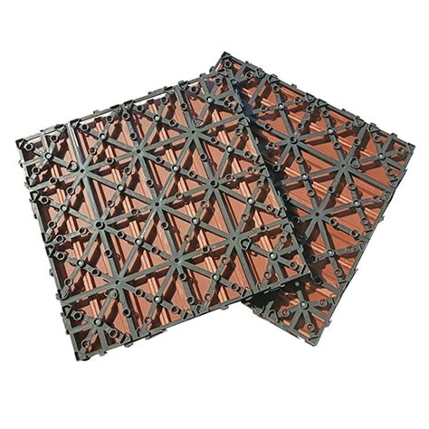 Tercel 300 300 20mm Durable Long Lifetime Wpc Interlocking Decking Tile Around Pool Deck