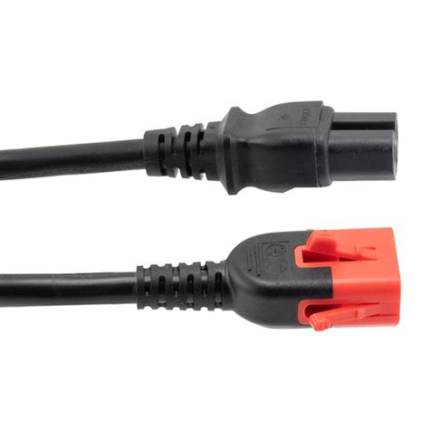 C15 To Dual Locking C14 15a 250v 10ft