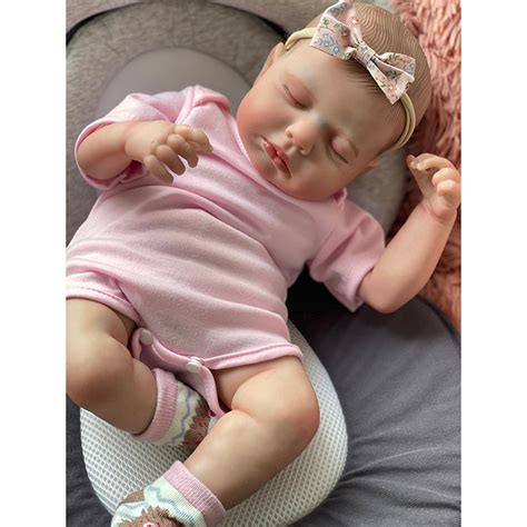 Reborn 19 Polegadas Já Acabado Pintura 3d Renascida Boneca Loulou Recém