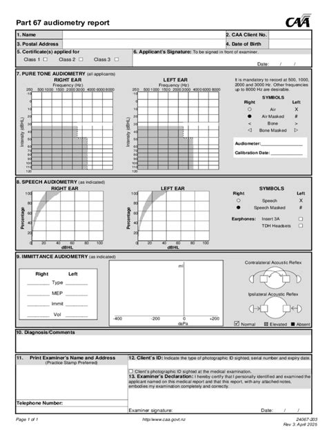 Fillable Online Audiometry Report Fax Email Print Pdffiller