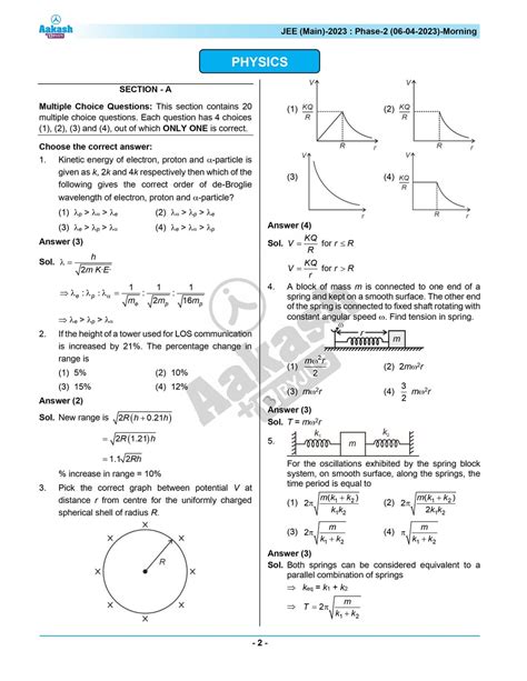 April 6th Jee Mains Question Paper With Solutions Memory Based Answers