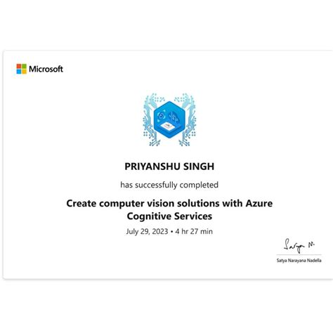 Priyanshu Singh On Linkedin Azureai Computervision Ai Machinelearning