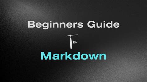 John Fáwọlé On Linkedin Beginners Guide To Markdown