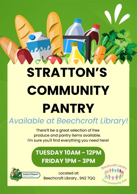 Strattons Community Pantry Opening Tuesday 5th March Stratton St