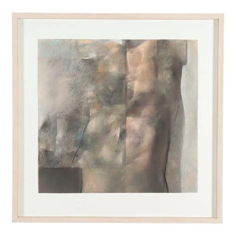 1990s Bruce Samuelson Nude Pastel Framed Chairish