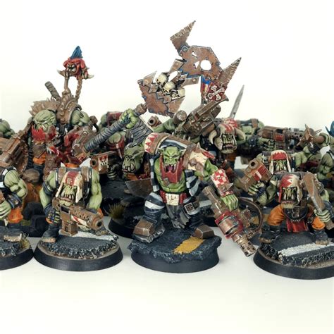 Finished Nob With Waaagh Banner Rorks