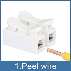 Roboway 100pcs Ch2 Premium Spring Wire Connectors Quick Spring