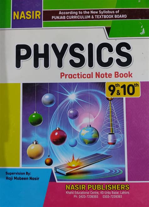 Nasir Physics Practical Notebook Class 9 And 10 Ilmi Book House