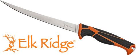 Mc Elk Ridge Trek 7 Fillet Knife With Sheath Blkorgss