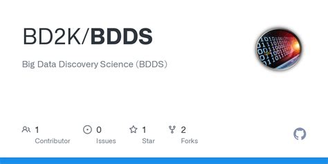 Github Bd2kbdds Big Data Discovery Science Bdds