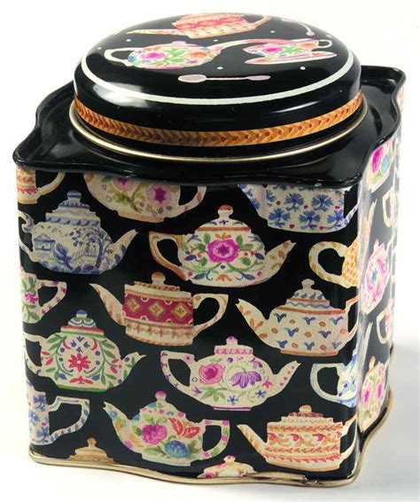 Tea Leaves Tea Tin And Lid By Department 56 Replacements Ltd