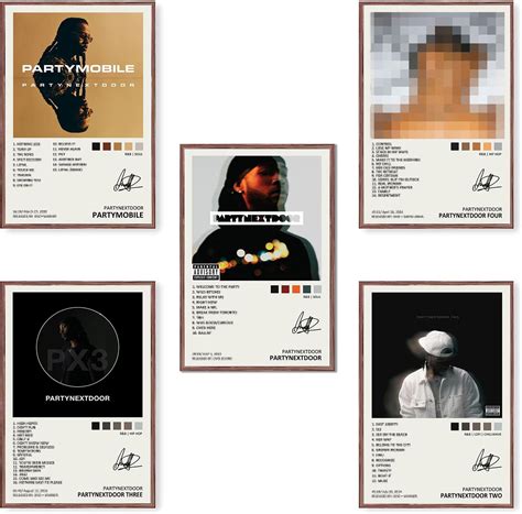 Tobiang Partynextdoor Music Album Cover Signed Limited