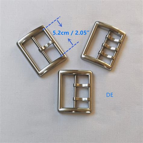 52 Mm 20 Premium Stainless Center Bar Belt Buckle Single Double