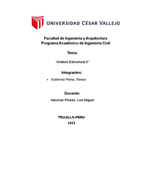 Ejercicios Analisis Estructural 2 Pdf