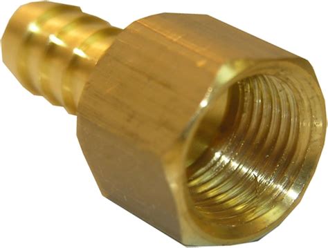 Lasco Fittings Brass Hose Barb Adapter 3 8 In Female Pipe Thread To