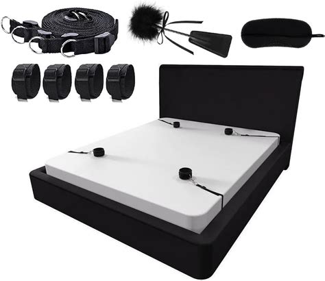 Sex Restraining Bondage Bdsm Kit Handcuffs Sex Bed Adult