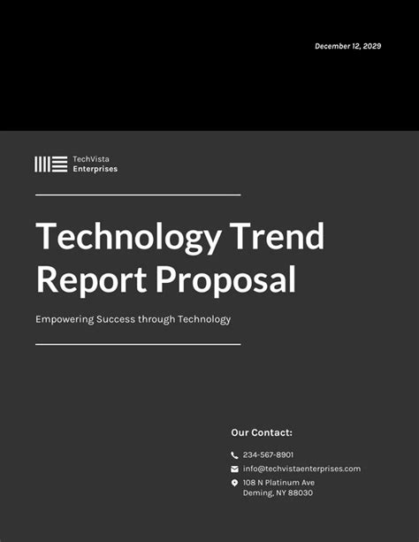 Technology Trend Report Template Venngage