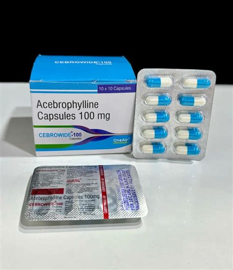 Acebrophylline 100mg Capsule At ₹ 1000 Box Acebrophylline Capsules In