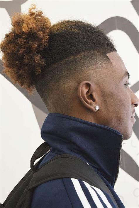 Black Fade Man Bun Man Bun With Fade Black Men Tiktok