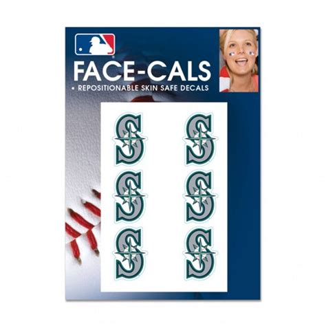 Seattle Mariners Tattoo Face Decals Sports Unlimited